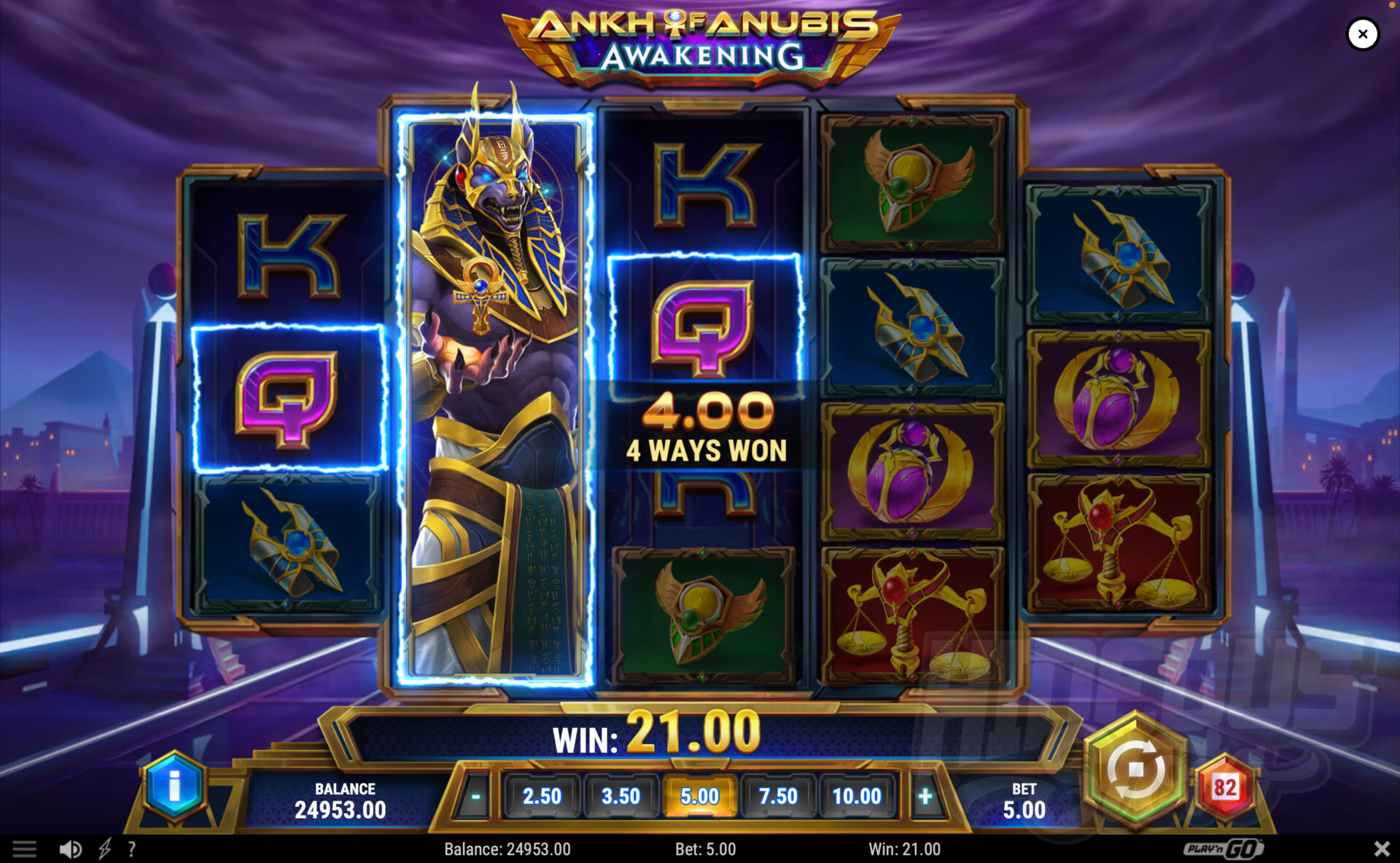 Ankh of Anubis Awakening Slot Review | Play'n GO